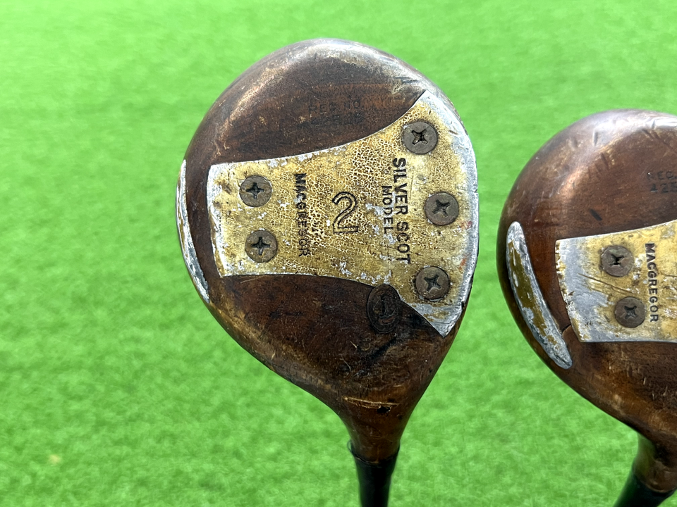 MacGregor Silver Scot Model Tommy Armour Persimmon 2 3 4 WOOD SET Right ...