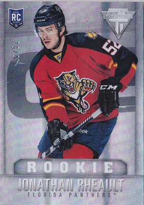 2013-14 Titanium Jonathan Rheault /52 Rookie True RC Florida Panthers ...