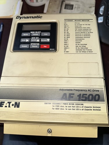 EATON Dynamatic AF1500 Adjustable Frequency AC Drive AF-150502-0480 | eBay