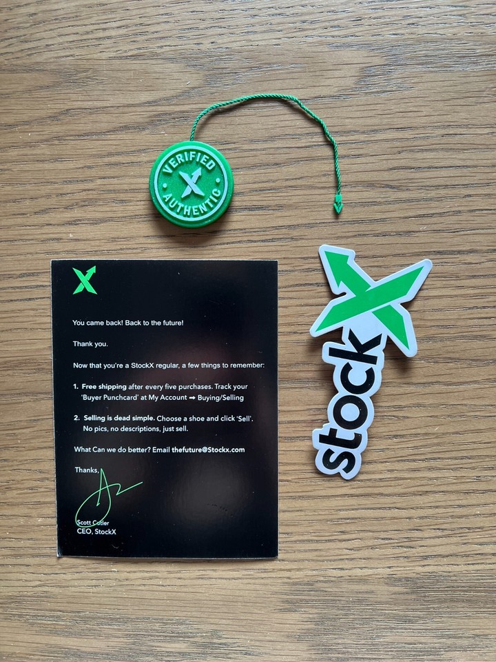 StockX Tag Card Sticker Bundle Set Stock X | eBay UK