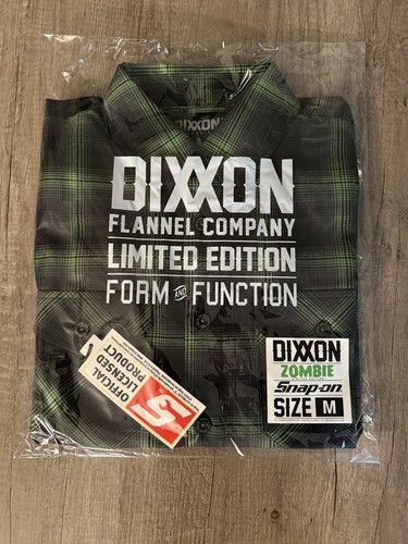 NEW Dixxon-Zombie-Snap-On Flannel Limited Edition Size M Halloween ...