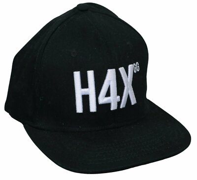 H4X Embroidered Logo Solid Color Snapback Baseball Cap Hat One Size NWT ...