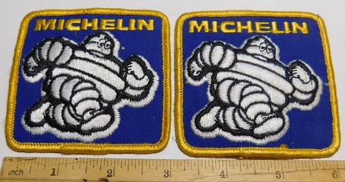 Patch Michelin Man Tires VTG 90's Embroidered Lot of 2 USA Made NOS Sew ...