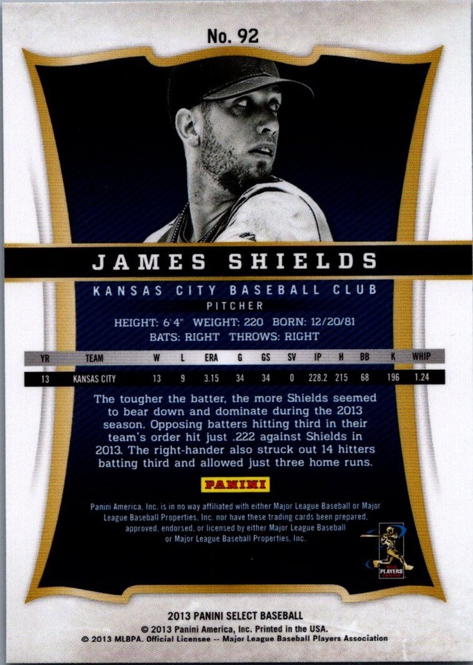 2013 Select #92 Steve Shields Kansas City Royals | eBay