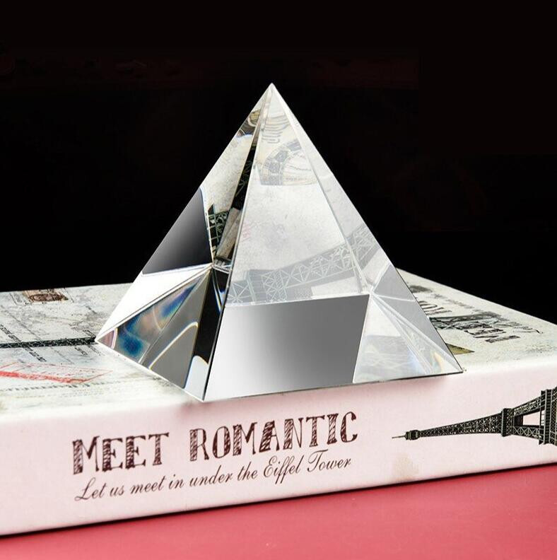 150mm Rainbow Optical Crystal Pyramid Prism For Furnishing Articles ...