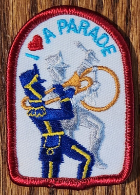 BSA Boys Scouts of America I Heart Love A Good Parade Patch Red White ...