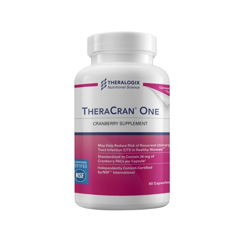 TheraCran One Cranberry Supplement | 36mg PACs Per Capsule | 90 Day ...
