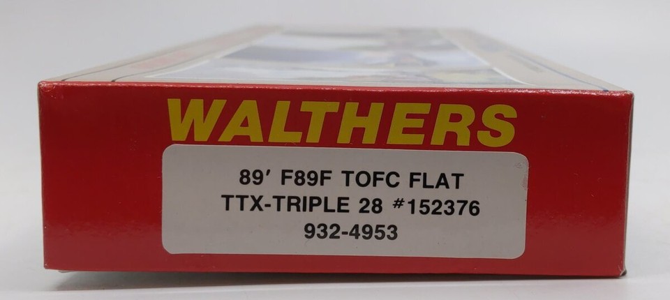 Walthers 932-4953 HO TTX - Triple 28 89' F89F TOFC Flat Car Kit #152376 ...