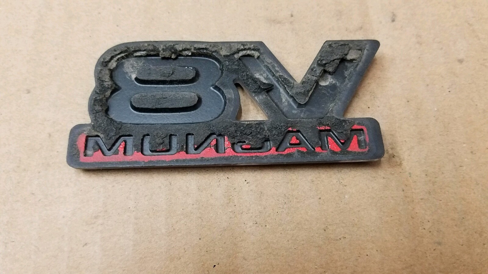 Dodge OEM V8 Magnum Front Fender Plastic Emblem Badge Logo Nameplate ...