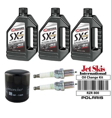 2009 POLARIS RZR 800 ENGINE OIL CHANGE KIT FILTER SPARK PLUG SERVICE ...