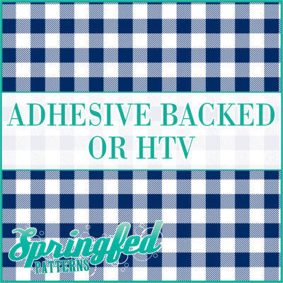 BUFFALO PLAID Pattern in Navy Blue & White Adhesive Vinyl or HTV Heat ...