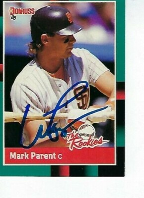 MARK PARENT SIGNED 1988 DONRUSS "ROOKIES" #8 - SAN DIEGO PADRES | eBay