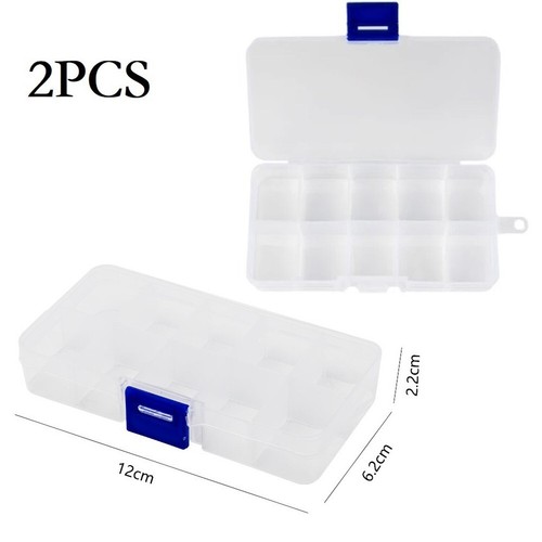 Sturdy Plastic Storage Box for Electronic Components with 10 ...