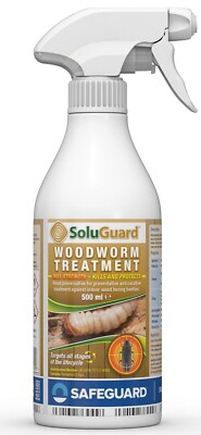 Soluguard Woodworm Treatment Spray - Ready For Use High Strength ...