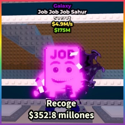 Job Job Job Sahur GALAXY 🌌 VERY RARE Steal a Brainrot🔥ROBLOX | eBay