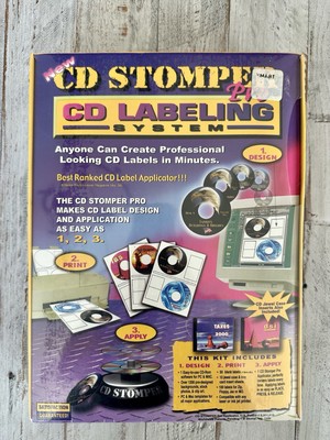 CD Stomper Pro CD Label Design System Kit PC & Mac Software Labeling ...