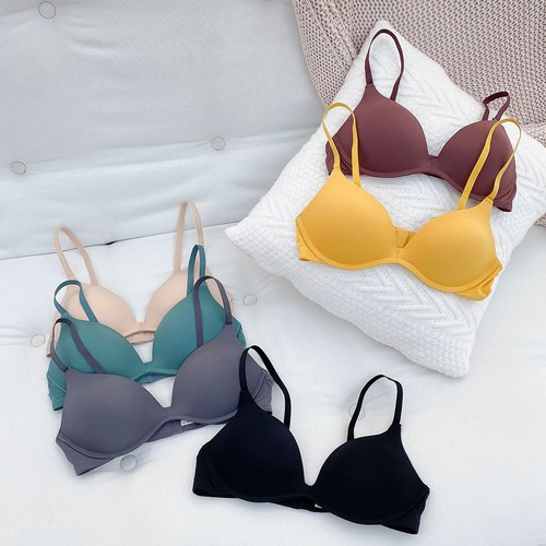 Flat-chested Small Cup Women Bras Sexy Lingerie Thin Padded Wireless ...