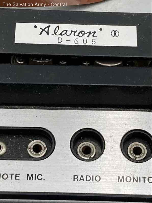 Alaron B-606 Silver Black Reel-To-Reel Tape Recorder With Hard Case | eBay