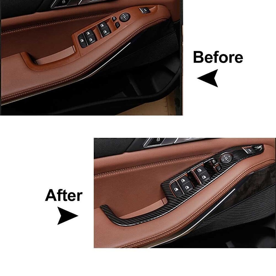 For BMW X5 G05 X7 G07 2019 2020 Carbon Fiber Interior Window Switch ...