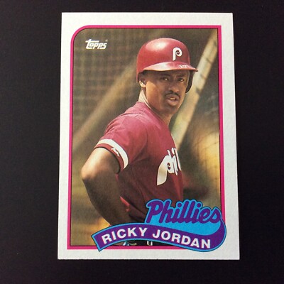 1989 Topps #358 Ricky Jordan Philadelphia Phillies | eBay