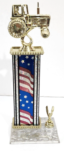 Vintage Tractor Pull Show Trophy USA Eagle 14" Tall | eBay