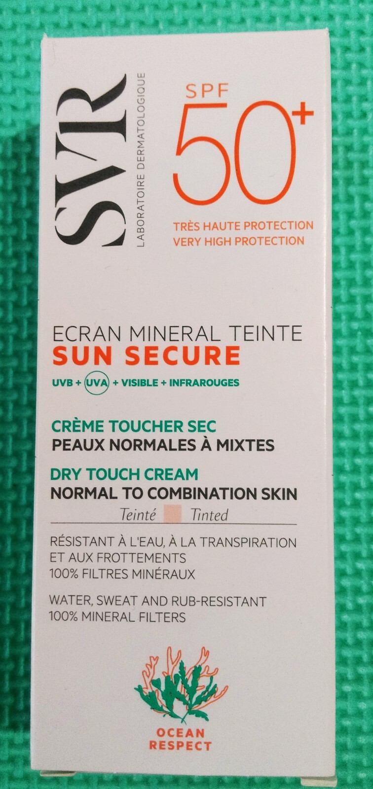 SVR Sun Secure Mineral Tinted SPF 50+ Sunscreen Dry to Combination skin ...