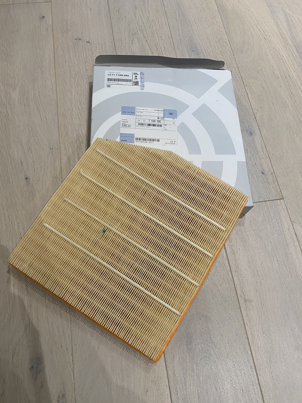 BMW 13717599285 Genuine OEM Factory Original Air Filter for sale online ...