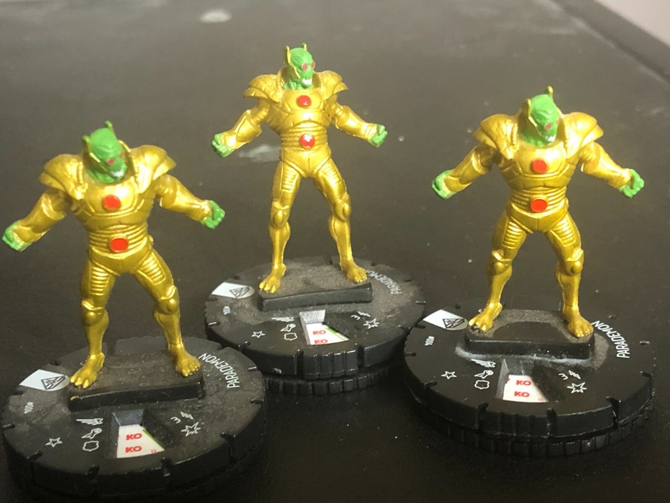 DC Knockout #006 & Parademon (x3) Heroclix Harley Quinn and the Gotham ...