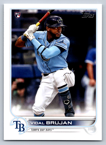 2022 Topps #25 Vidal Brujan Tampa Bay Rays Rookie Baseball Card | eBay