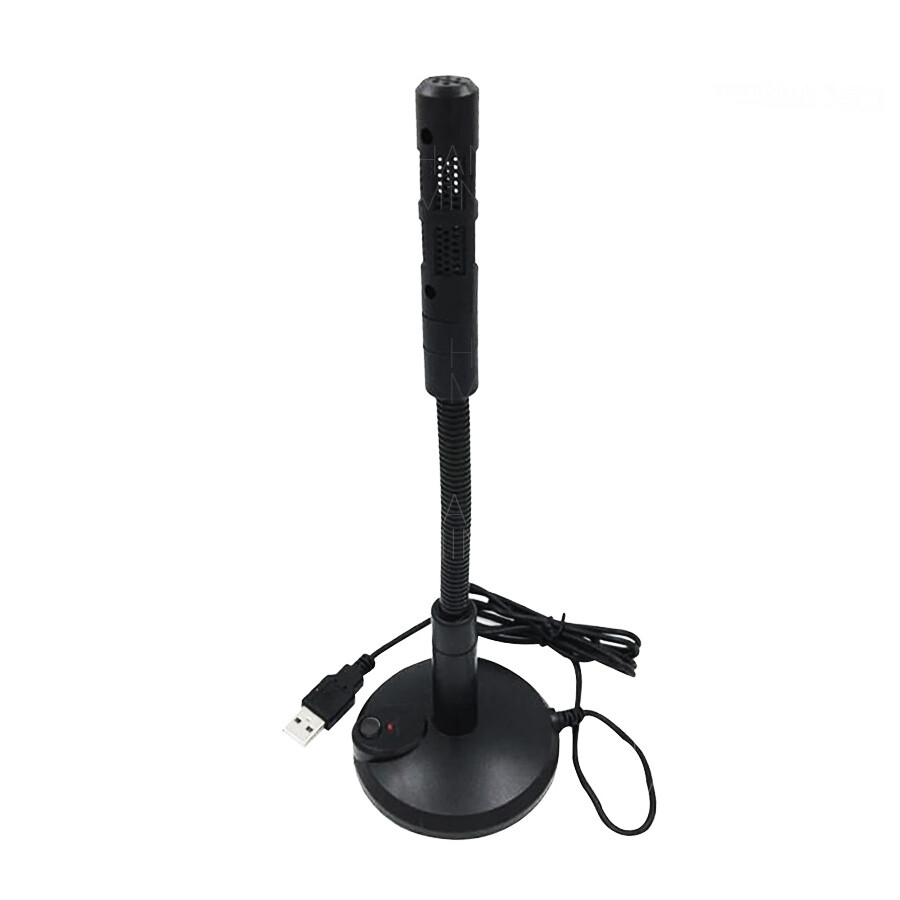Desktop Mini Condenser Microphone USB Computer Mic Recording For Laptop ...