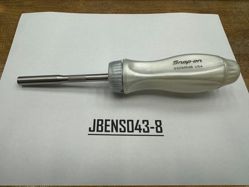 Snap-on Tools NEW PEARL WHITE Hard Grip Ratcheting Screwdriver No Bits ...