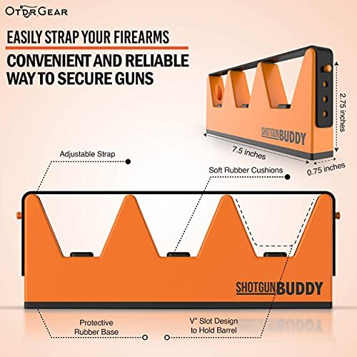 (Upgraded Magnet) ShotgunBuddy Magnetic Gun Rest - Secure Rifle Rack ...