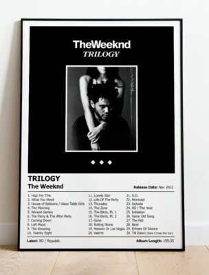 THE WEEKND - Trilogy | Music Album Cover Print Poster | A4, A3, A2 & A1 ...