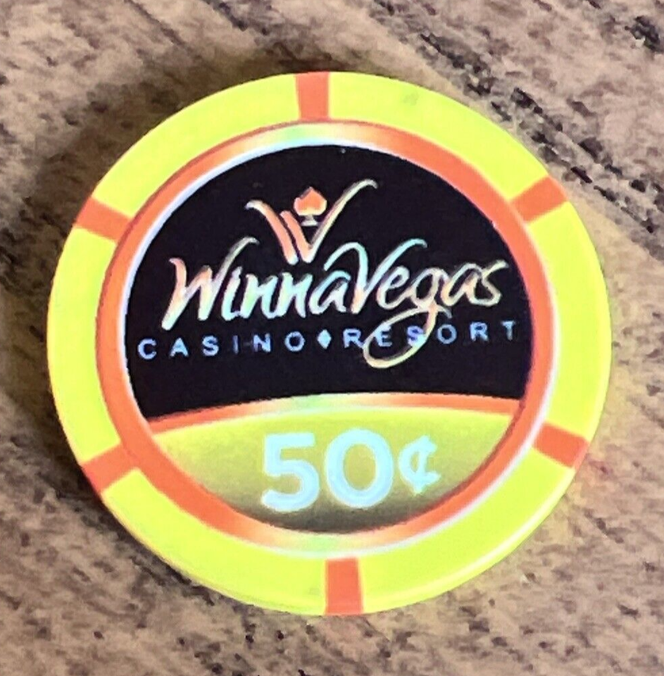 Winnevegas Casino - Sloan Iowa - 50 cent (.50) Casino Chip - NEW Issue ...