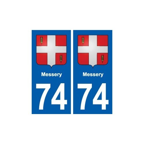 74 Messery blason autocollant plaque stickers ville | eBay