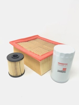 Set Fuel Filter Baldwin PF7977 & Lube Fleetguard LF16035 W/ Air Filter ...