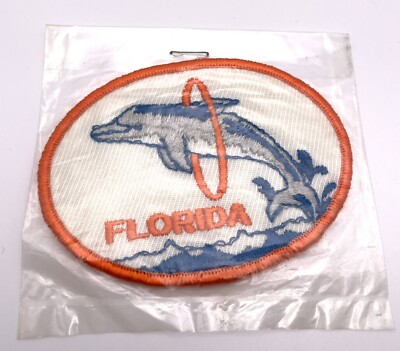 Vintage Florida Dolphin Patch Souvenir Travel Patch | eBay