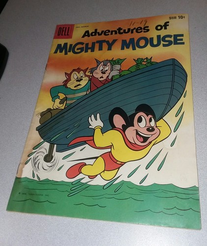 ADVENTURES OF MIGHTY MOUSE #145 dell comics THE WRONG DUMMY Cartoon ...