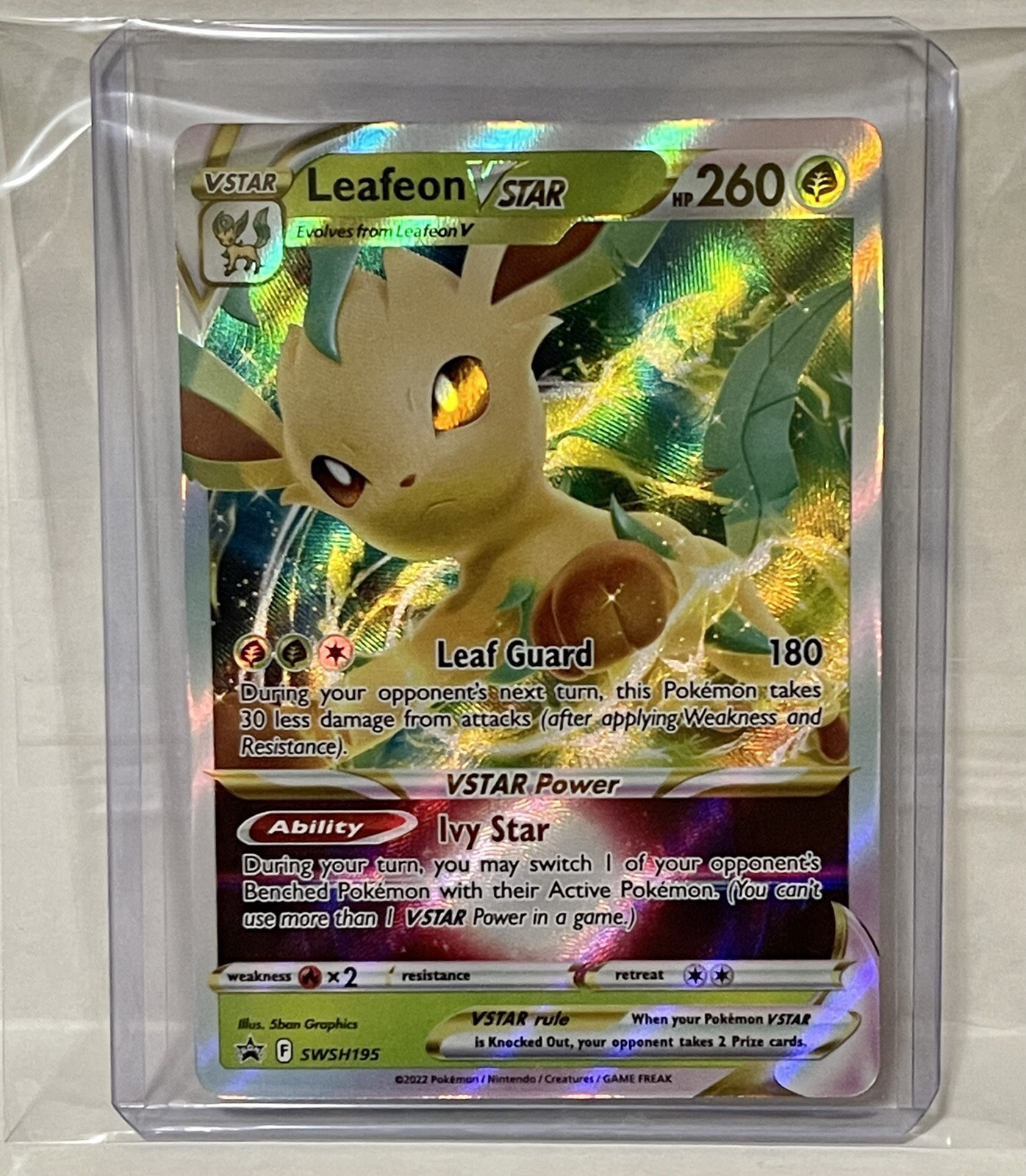 Pokémon TCG Leafeon VSTAR SWSH Black Star Promos SWSH195 Holo Promo | eBay