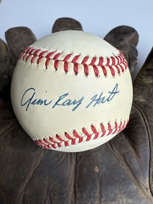 Jim Ray Hart Signed Autographed Official National League (ONL) Baseball ...