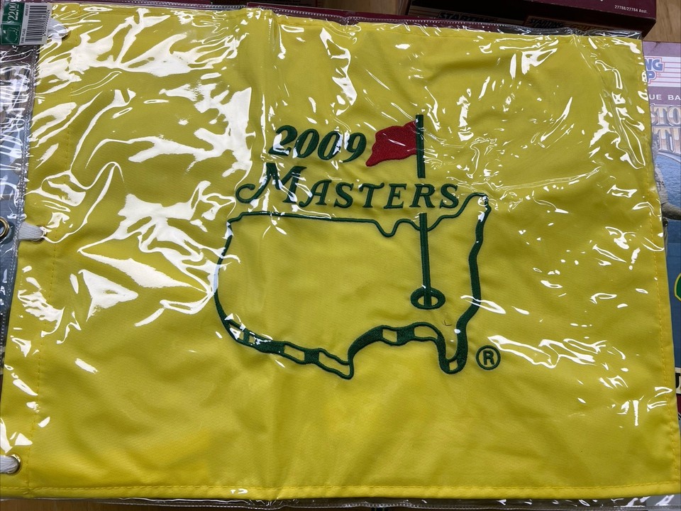 2009 Masters golf Flag Augusta national embroidered logo pin flag pga ...