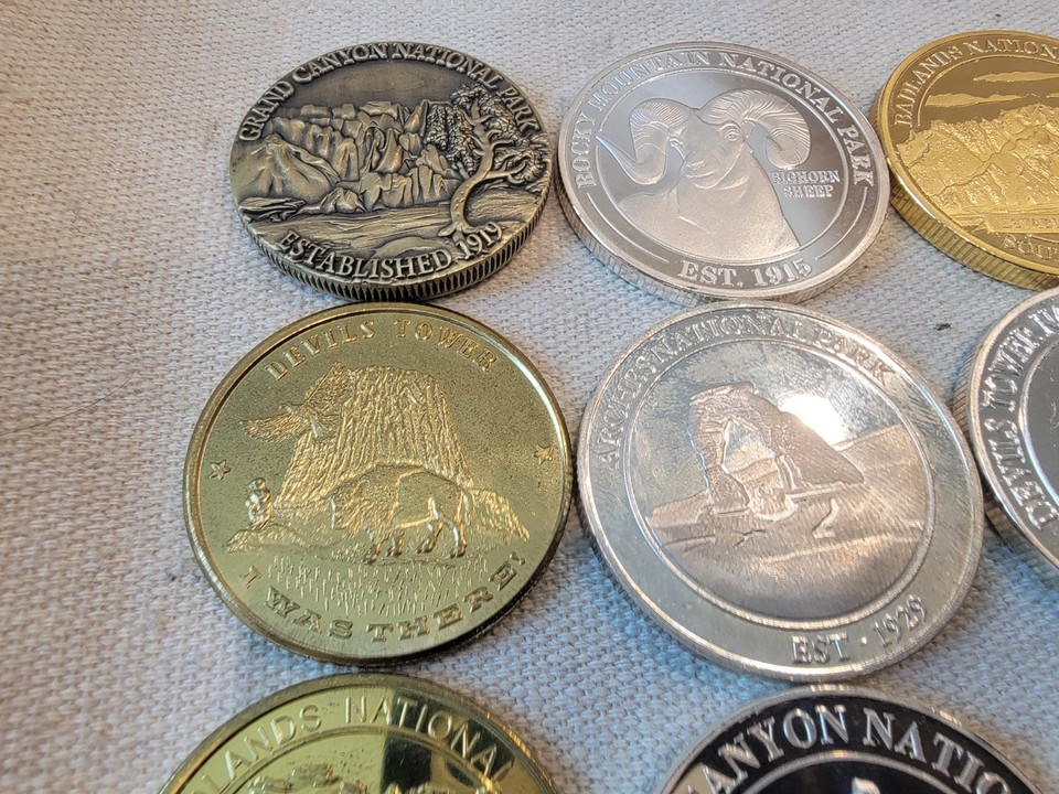 Lot of 20 Western US Souvenir Tokens (Yellowstone + More) | eBay