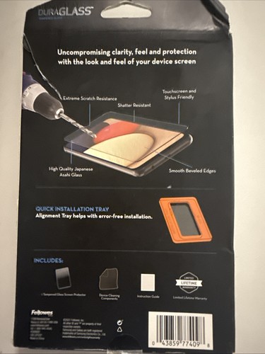 WriteRight DURAGLASS Tempered Glass Screen Protector Samsung Galaxy ...