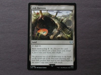 2023 MTG U Land "Ash Barrens" NM+ Magic Card #0295 LTC COLORLESS ...