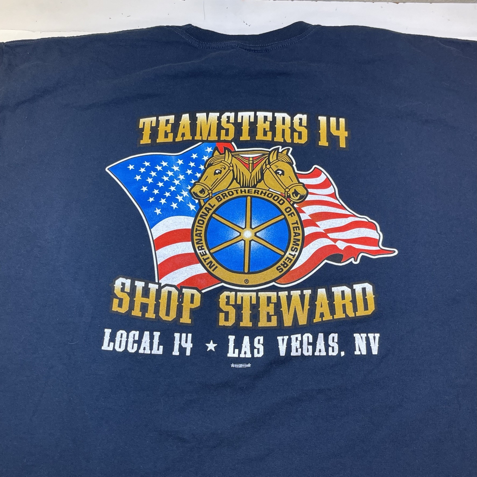 BAYSIDE TEAMSTERS LOCAL 14 LAS VEGAS NV UNION SHOP STEWARD T SHIRT XXL ...