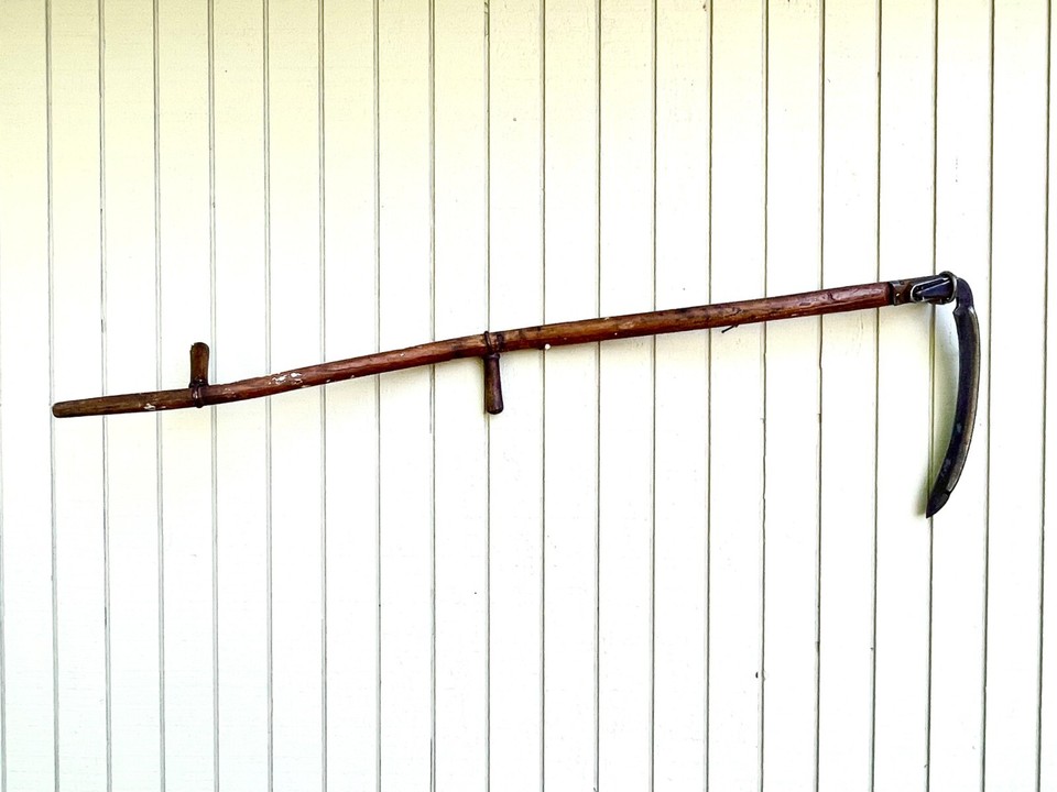 Antique Scythe Farm Tool Pat Pend Historic Oregon Public Works Forged ...