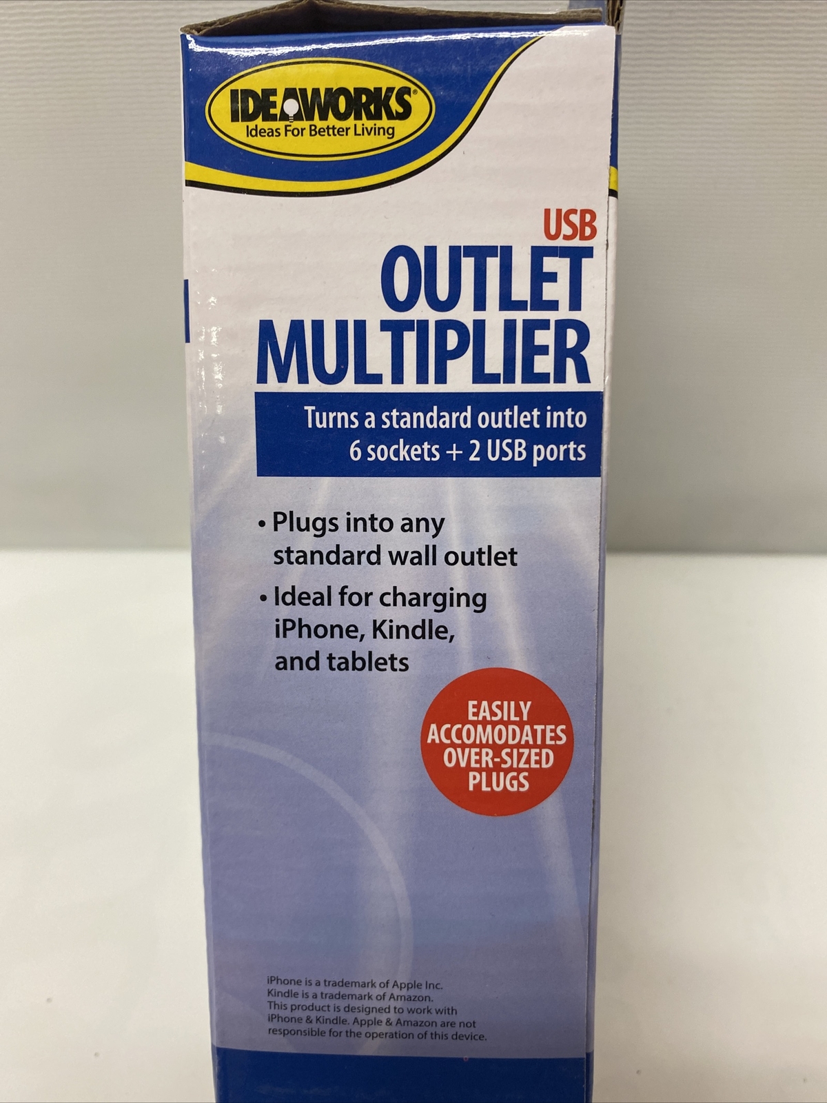 Outlet Multiplier With 2 USB Ports 6 Grounded Outlets by Ideaworks for ...