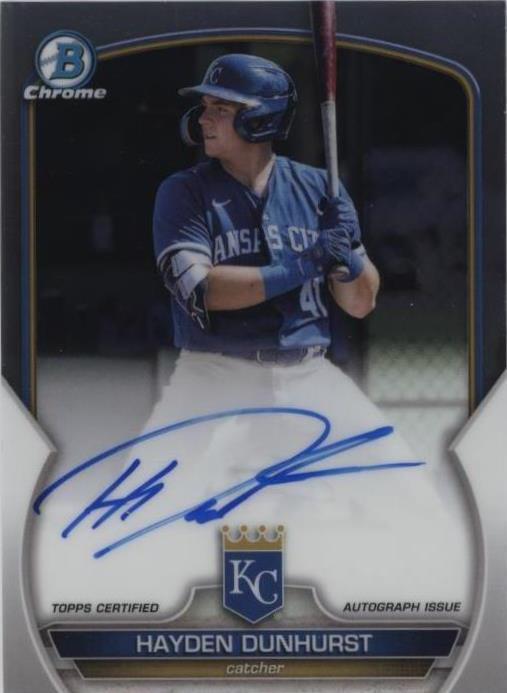 2023 Bowman Chrome - Prospect Autographs Hayden Dunhurst #CPA-HD (AU ...