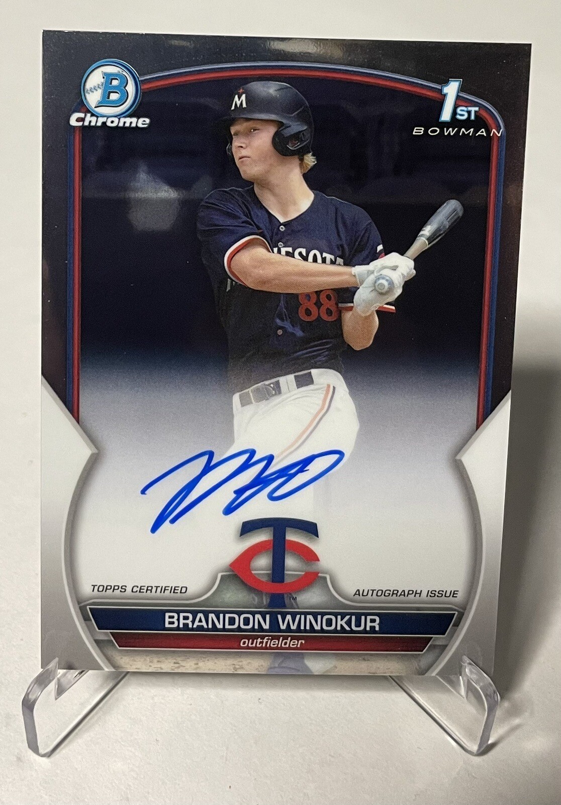 Brandon Winokur 1st Bowman Chrome Auto - 2023 Bowman Draft #CDA-BWN ...