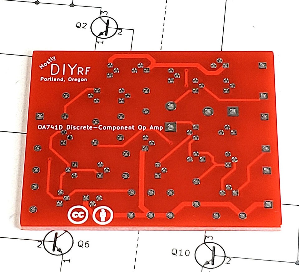 Discrete-Component 741 Op Amp / Bare PCB (no components) | eBay
